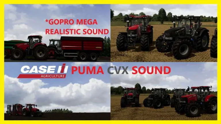 Coque PUMA GOPRO SOUND PREFAB V1.0 - FS25 Mod | Farming Simulator 22 mod