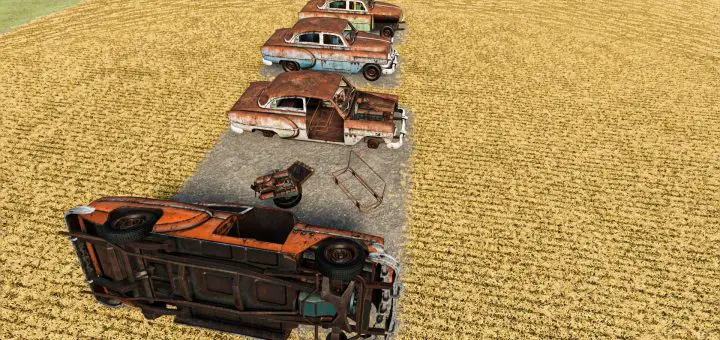 Old Rusty Car FS22 Mods | Farming Simulator 22 mods