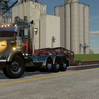 Globe 50 tonnes Lowboy v1.0.0.0 - FS25 Mod | Farming Simulator 22 mod