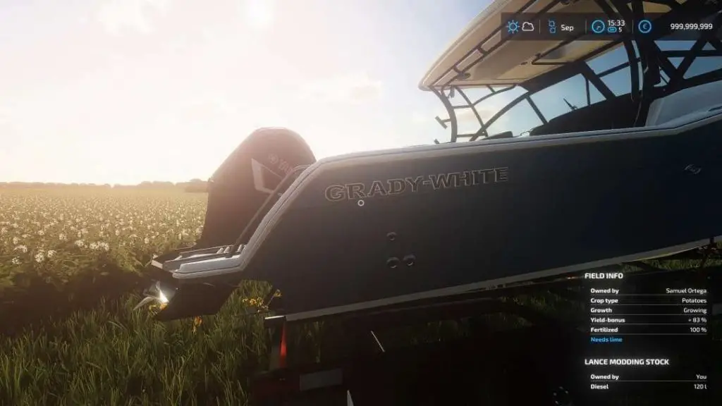 Grady White Boat v1.0.0.0 - FS25 Mod | Farming Simulator 22 mod