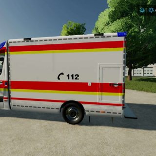 Ambulance Mercedes Benz Sprinter Strobel v1.0.0.1 - FS25 Mod | Farming ...