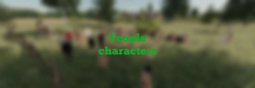 Personnages de personnes v1.0.0.0 - FS25 Mod | Farming Simulator 22 mod