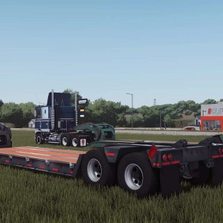 Lowboy à 2 essieux V2.0.0.0 - FS25 Mod | Farming Simulator 22 mod